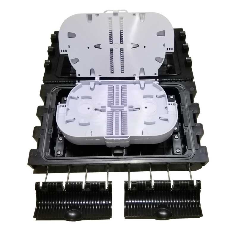 04 FTTH Compact 12 24 48 96 Cores Aerial Hanged Horizontal Fiber Optic ...