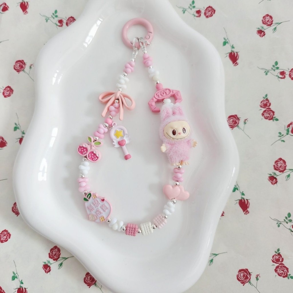 DIY Mini Labubu Sugar Gum Shrink Version Cute Granules Mobile Phone ...