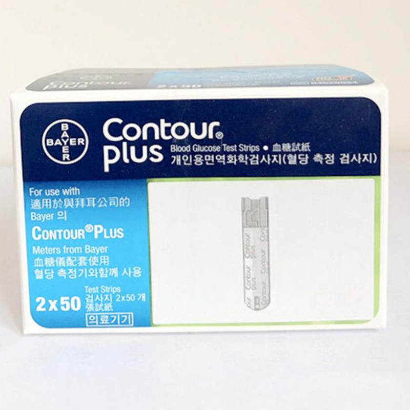 Bayer Contour Plus Blood Glucose Meter /Test Strips For Glucometer 50 ...