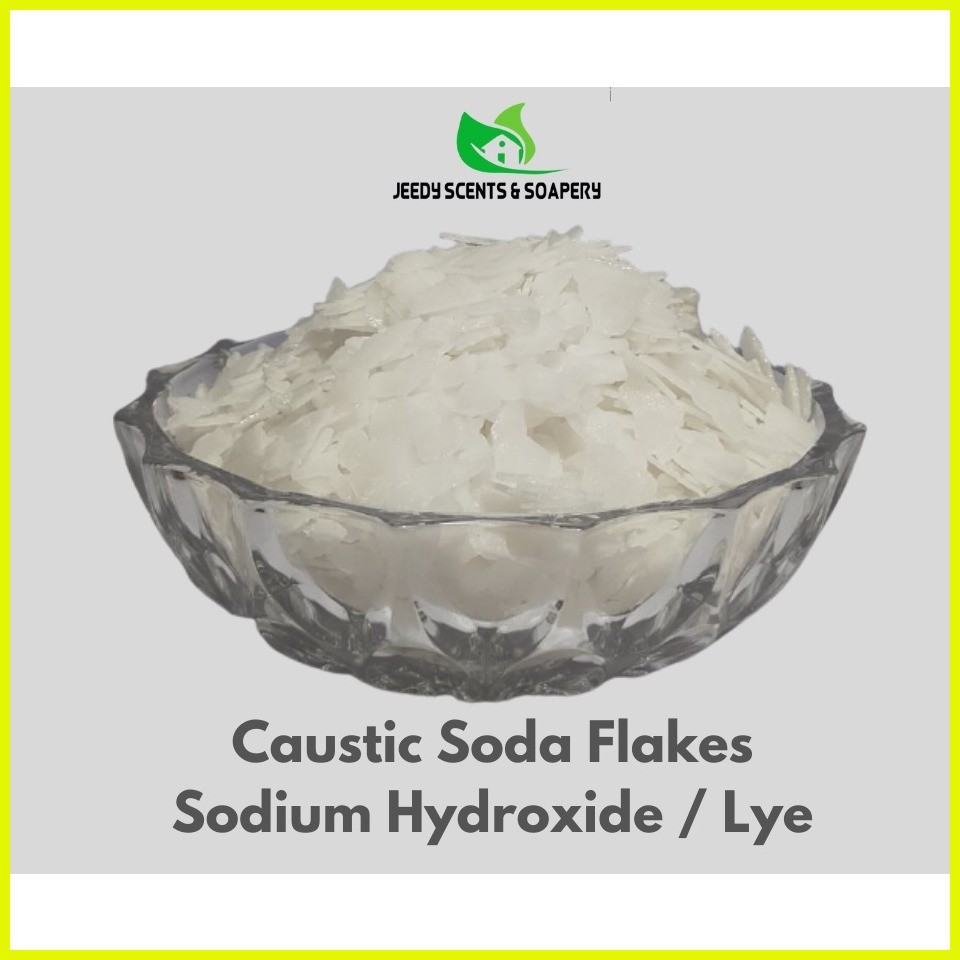 Caustic Soda Flakes NaOH Sodium Hydroxide / Lye 100grams Raw material ...