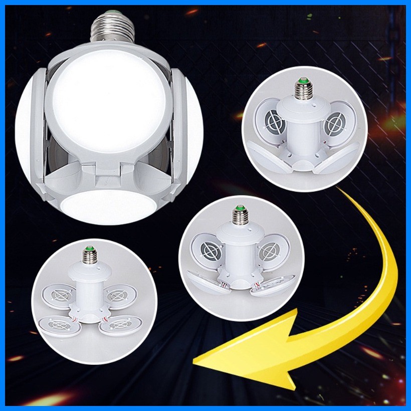 COD KD 60Watts Led Folding Football UFO Light Bulb Super Bright High ...