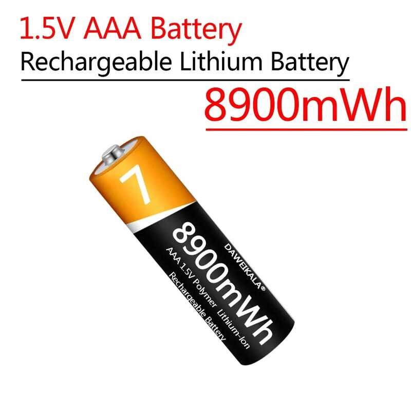 1.5V AAA Φ Battery Rechargeable Lithium-Ion Battery 8900Mwh AAA ...