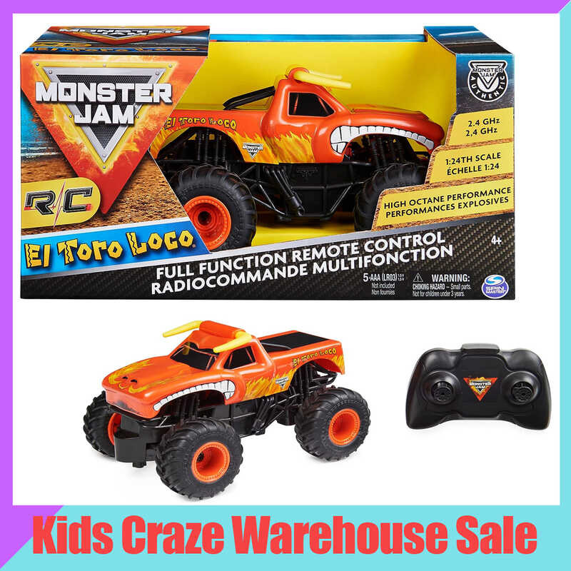 Monster Jam Remote Control 1:24 Scale (El Toro Loco) | Shopee Philippines