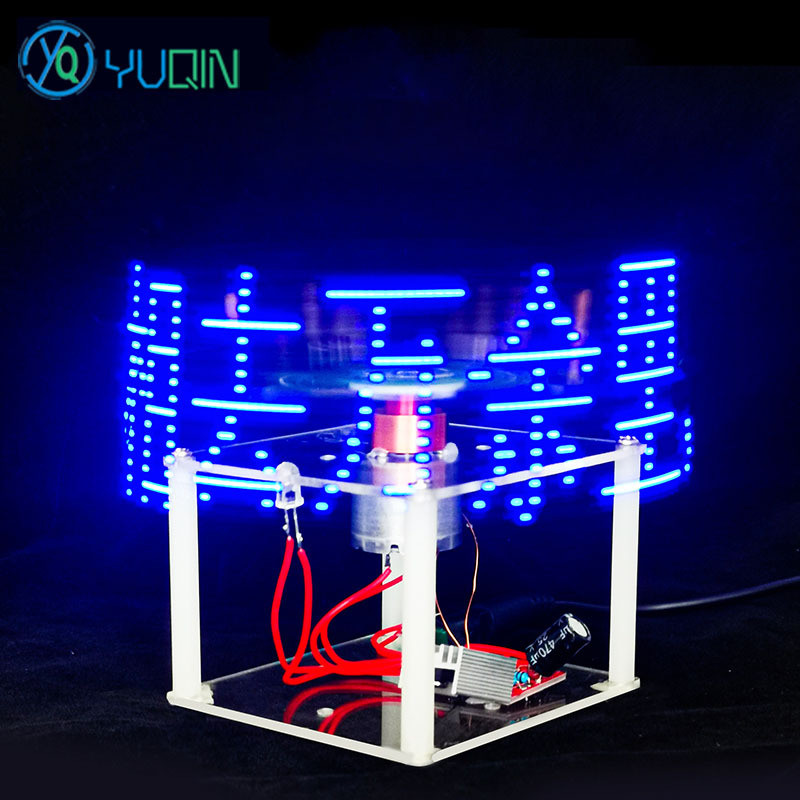 LED Rotating Sided Single Cross Display DIY Production Kit Acrylic ...
