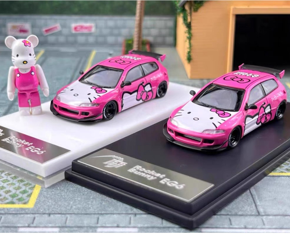 Fuji 1:64 Honda Civic EG6 5th Generation Mk5 Rocket Rabbit Hello Kitty ...