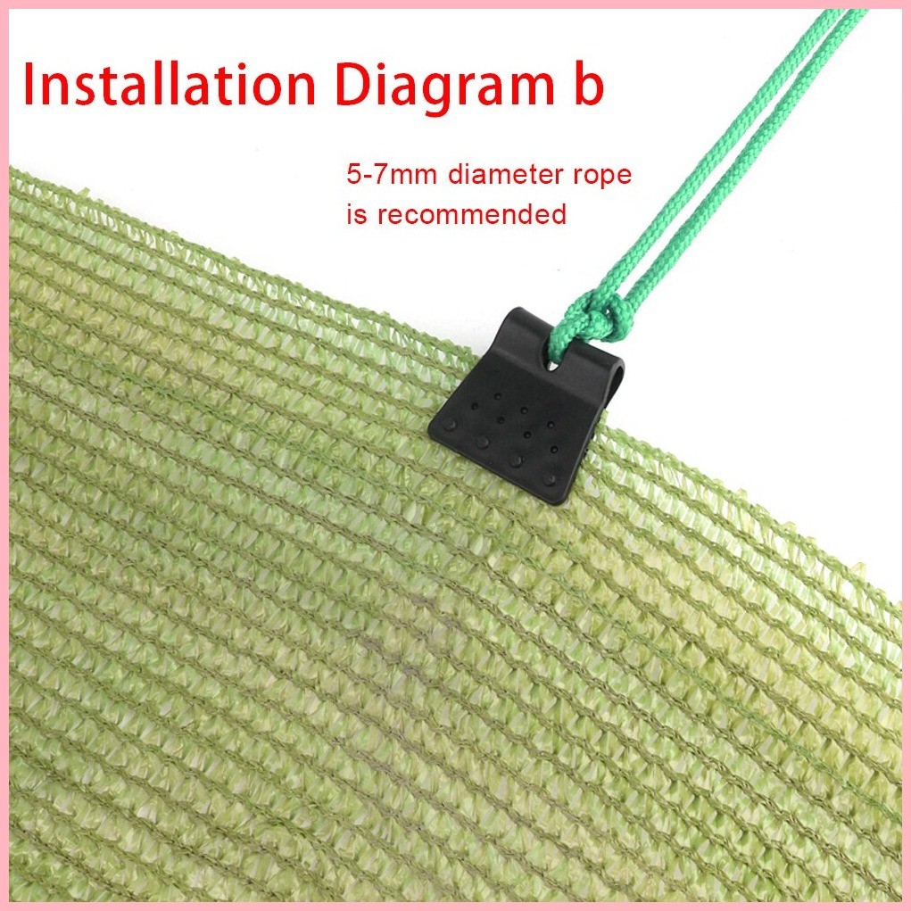 ∆ 100PCS Sun Shade Net Clip Garden Greenhouse Shade Cloth Fix Clamp ...