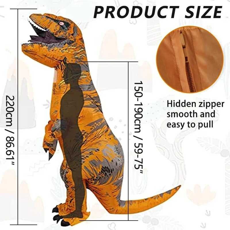 ZXH T-Rex Iatable Suit Adult Fancy Role-Playing Tyrannosaurus Costume ...