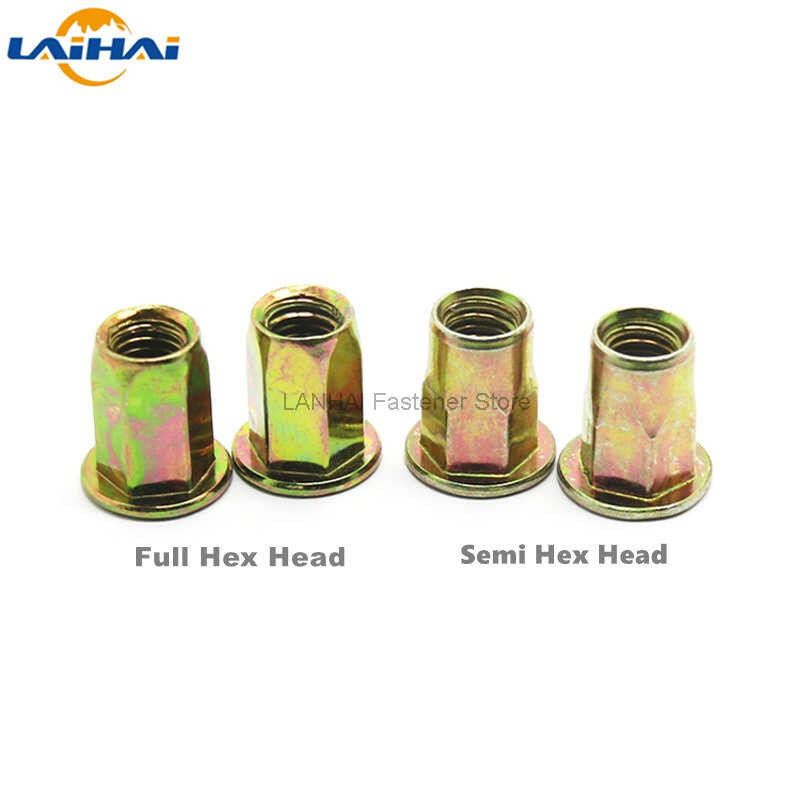 5/10/20pcs M4 M5 M6 M8 M10 M12 Carbon Steel Hex Hexagon Flat Head ...