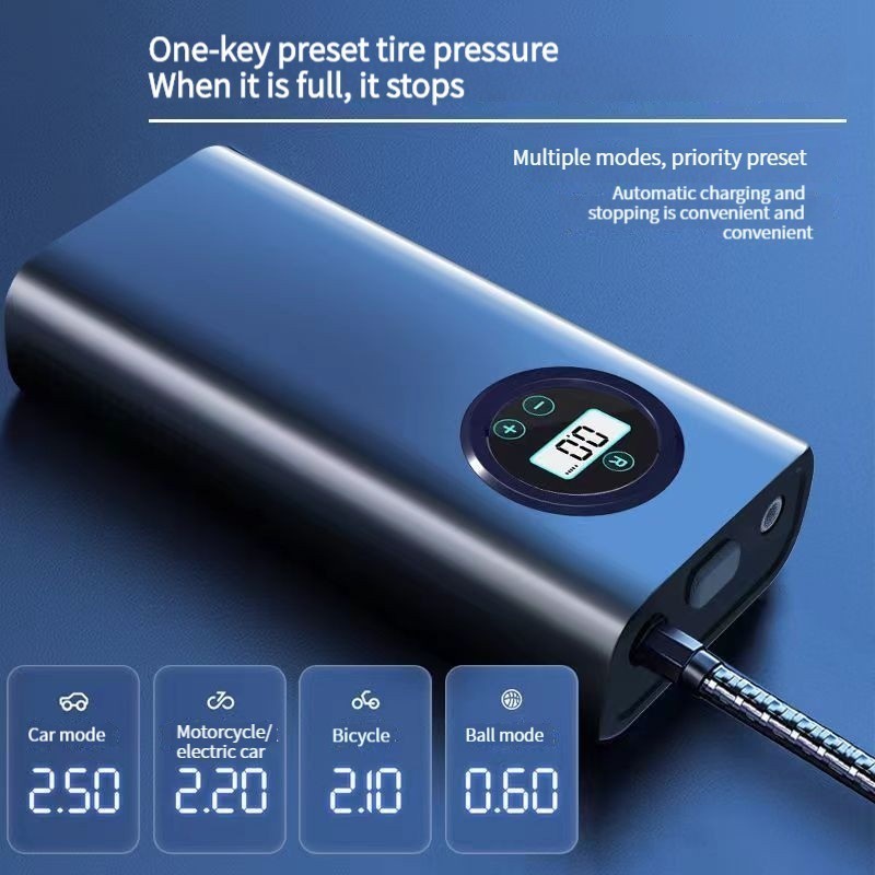 Car Tire Inflator Portable Air Compressor Digital Car Tire Inflator ...