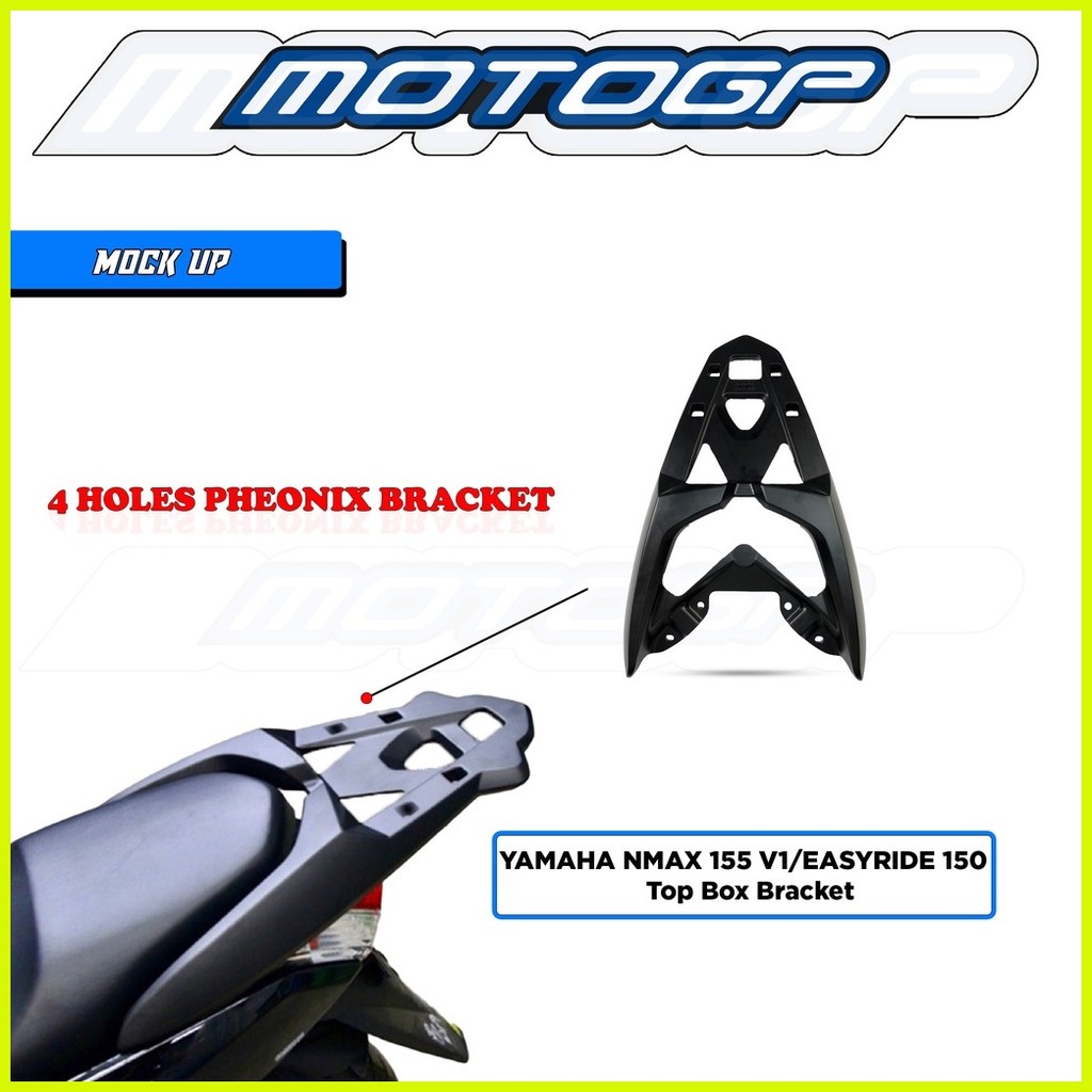 ∇ 1 pc Yamaha Nmax v1 2018 And ER 150 4 Holes Bracket Top Box Moto Box ...