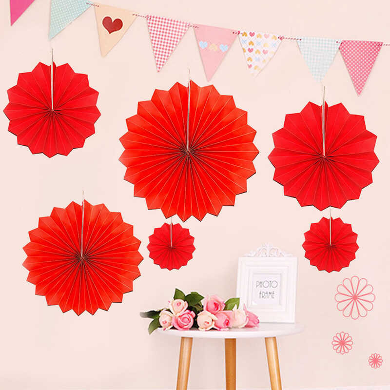 Tt Tt 6Pcs/Set Decorative DIY Tissue Fans Wers Craft Wer Paper Crafts ...