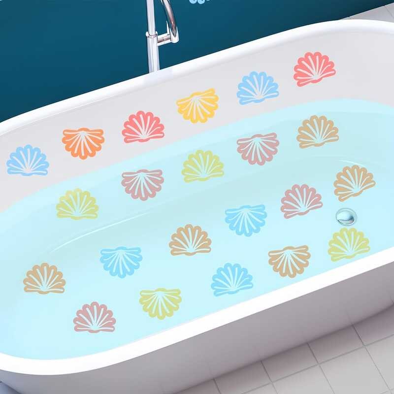 Shell Water Taanfu Grass Toilet Stickers Decals,Fish Bird wer Leaf ...