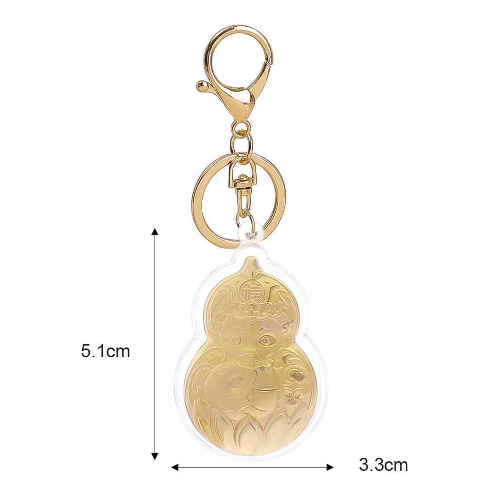 Creative Golden Snakes Gourd Lucky Charms Keyring Backpack Hanging ...