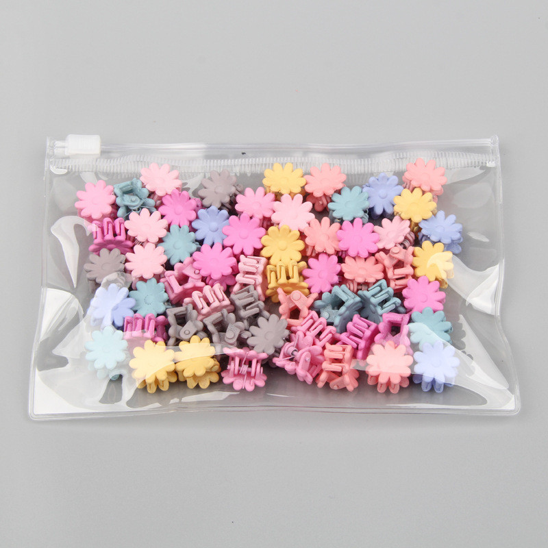 30Pcs/50Pcs Bag Mini Cute Kids Hairpins Cartoon Colorful Crown Flowers ...