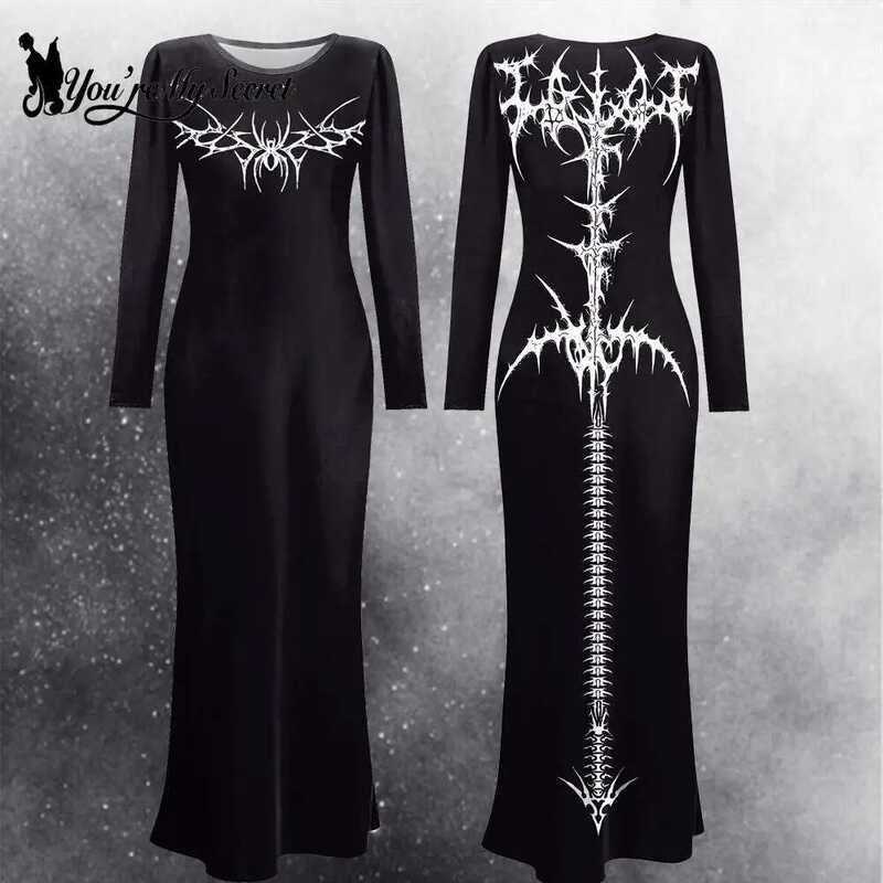 AA [You're My Secret] Goth Punk Women Halloween Witch Cosplay Costume ...