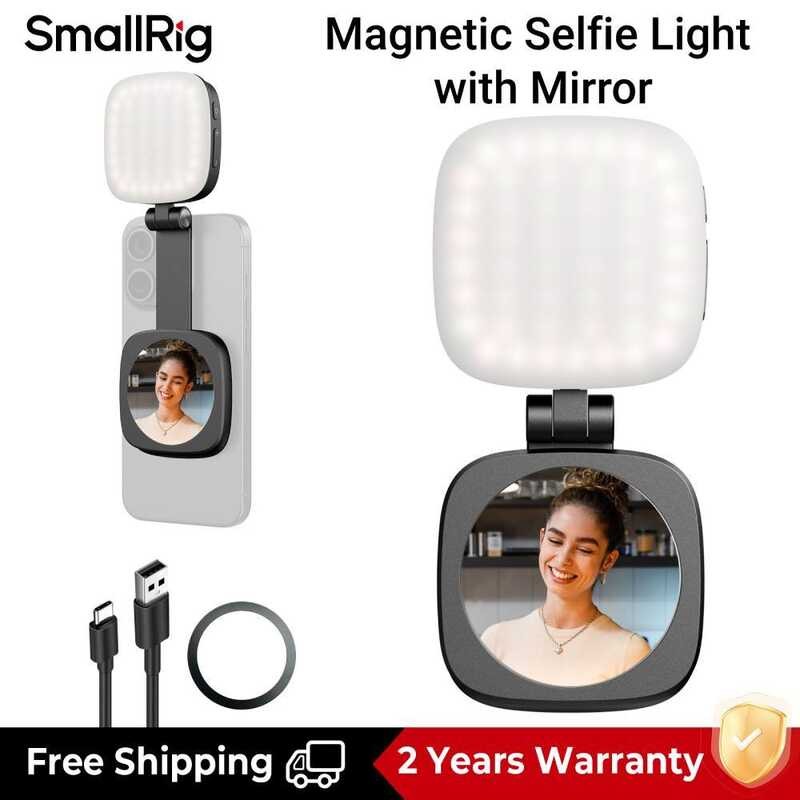 MagSafe Selfie SmallRig Light for iPhone & Android | 360° Adjustable Bi ...