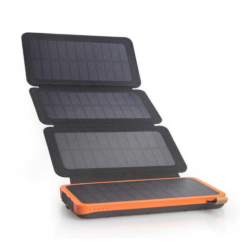 dual Solar USB s 30000mAh waterproof battery charger external portable ...