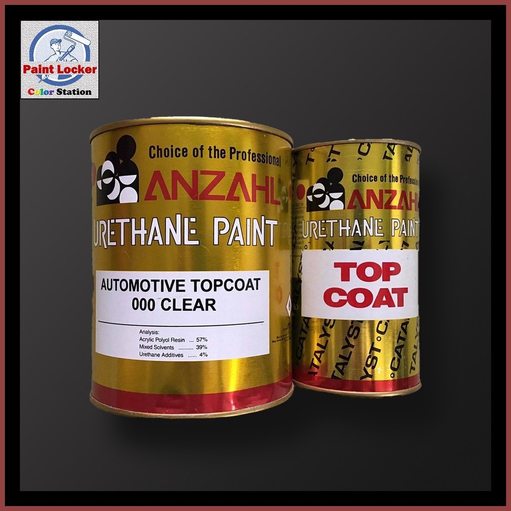 ۞ Anzahl Urethane Automotive Topcoat 000 Clear with Topcoat Catalyst- 1 Liter | Shopee Philippines