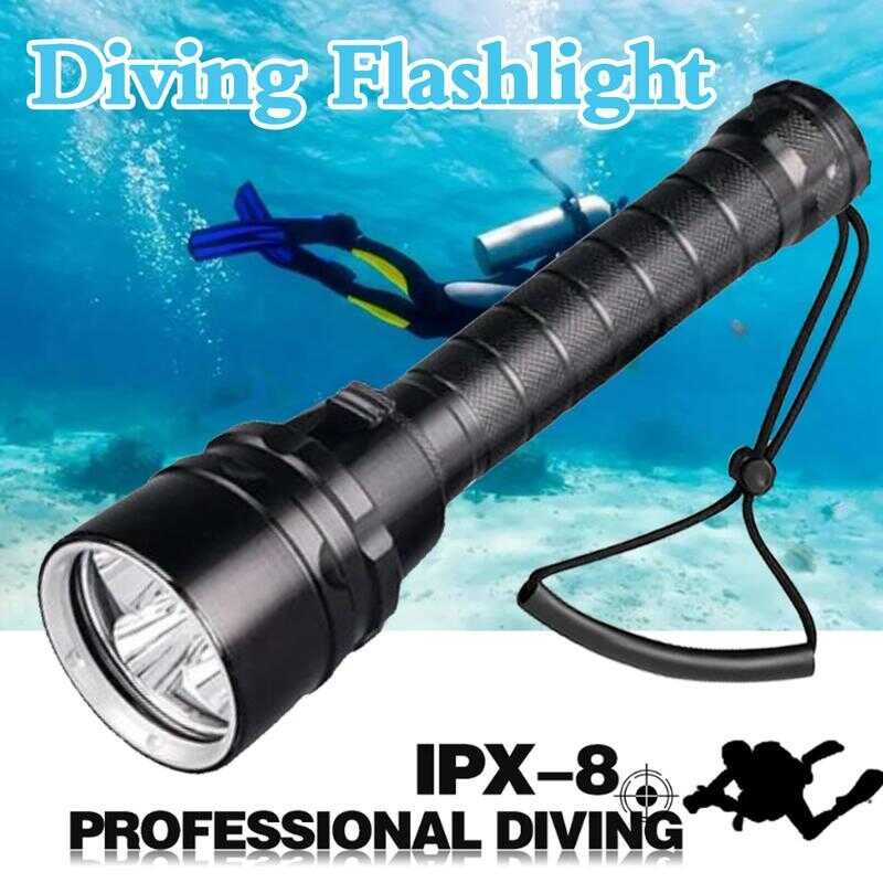 Diving Flashlight LED Waterproof Rechargeable Scuba And L2 Fixed Focus ...