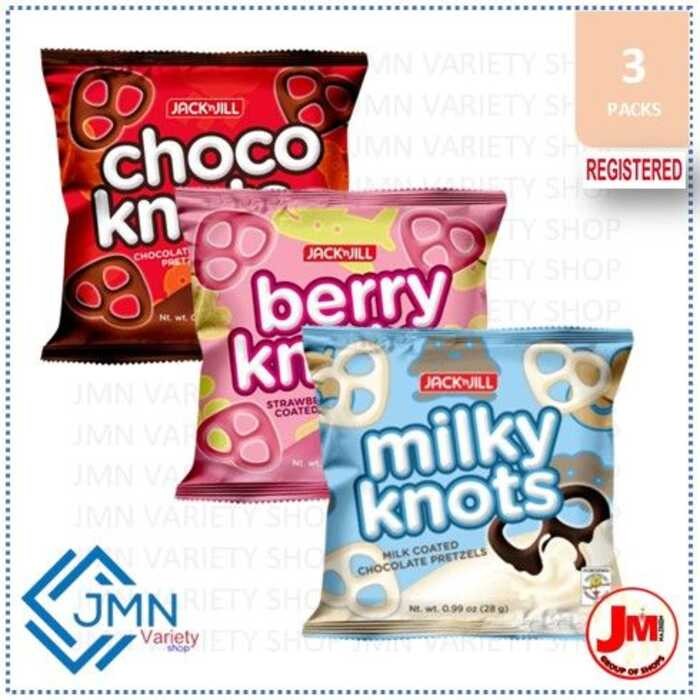 JM Fg-0112 | Jack N' Jill 3 PACKS Choco Knots Berry Milky [28G] [12 ...