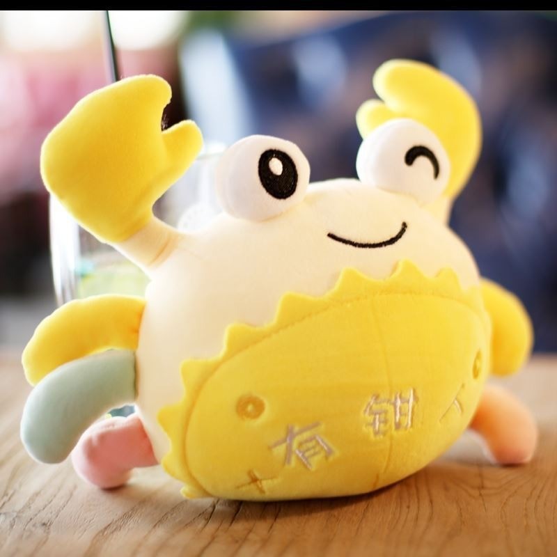 Cute Crab Plush Doll – Pincer Ragdoll with Crab Roe Detail, Cartoon ...