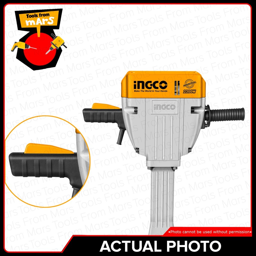 INGCO Demolition Jack Hammer Percussion 2200W PDB22001 TOOLS FROM MARS ...