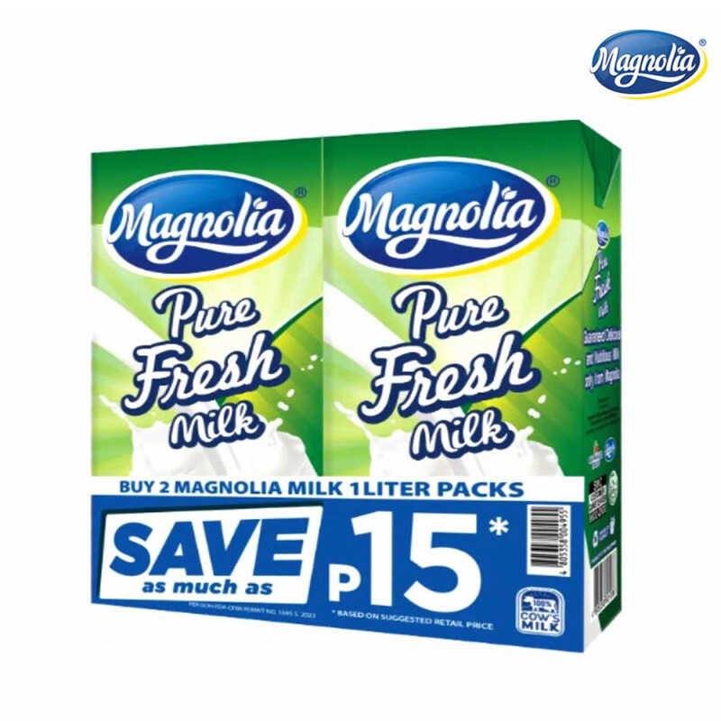 Magnolia Pure Fresh Milk 1 Liter X 2 ( Pack Of 2) 790 | Shopee Philippines
