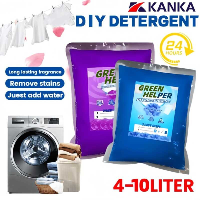 KANKA DETERGENT DIY LAUNDRY Liquid, JUST ADD WATER 6L Yield Easy Mix ...