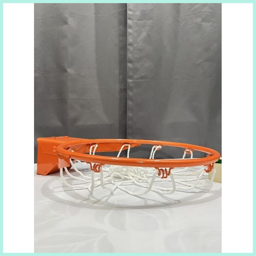 Basketball Ring 16" with Dual Spring, Cable type/HookHolder and Net ...
