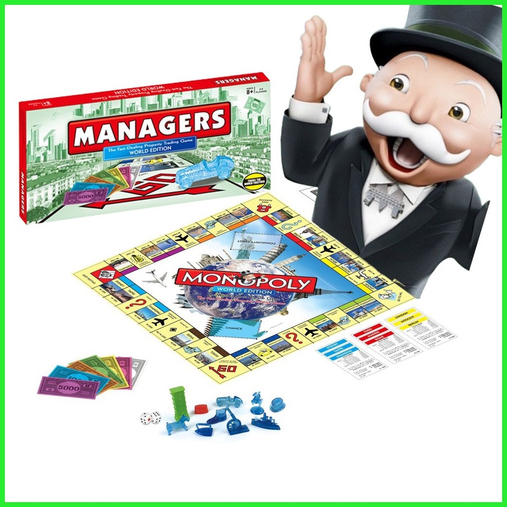 Monopoly Classic Edition Strategy Game English Version Party Board Game ...