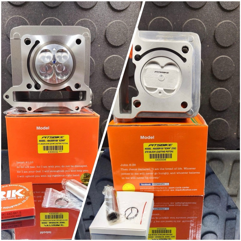 Pitsbike Cylinder Block Bore kit STEEL R150 Raider 150 raider150 carb ...