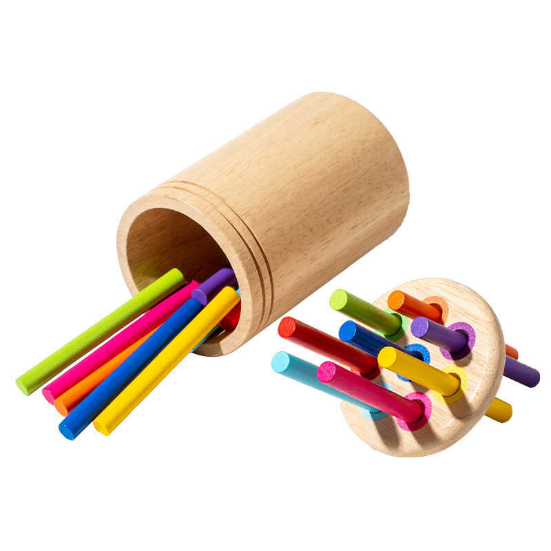 Children's Color Sorting Cup Toddler Color Recognition Shape Matching ...