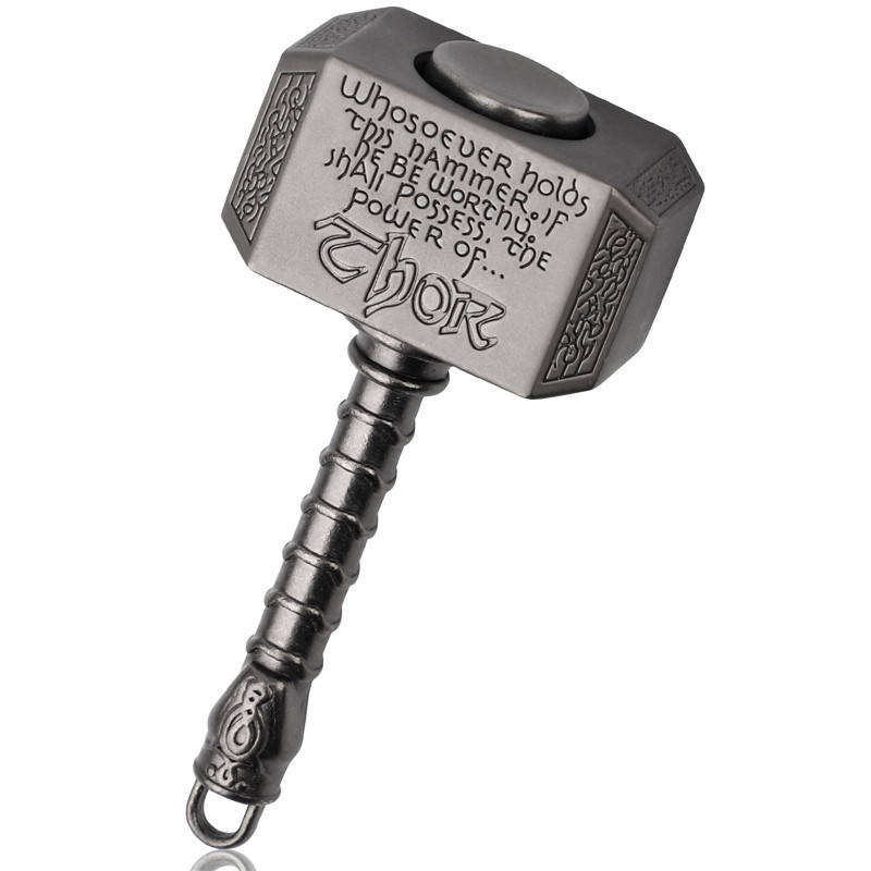 Hammer Fidget Spinner Metal EDC Hand For Autism ADHD Satisfying Toys ...