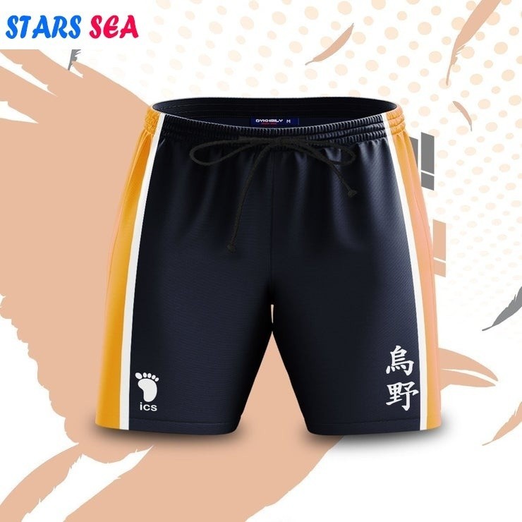 Anime Haikyuu Short Pants Men's 3D Print Msby Karasuno Cosplay Beach ...