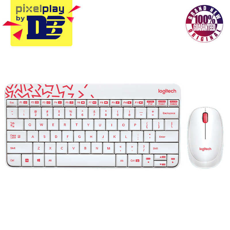 240 Logitech Nano Wireless Keyboard At Mouse Combo (White) | Shopee ...