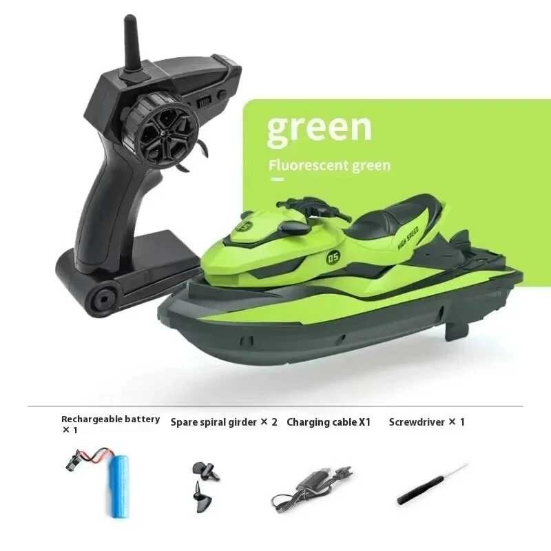 Remote High-Speed Control Boat 2.4G RC Jet Ski Mini Electric Motorboat ...
