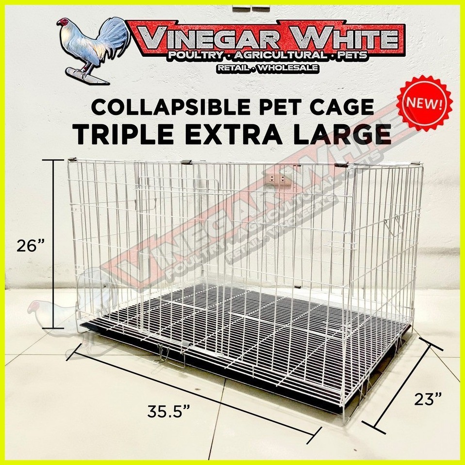 Heavy Duty Pet Cage Collapsible XXXL Galvanized Coated for Dog Cat ...