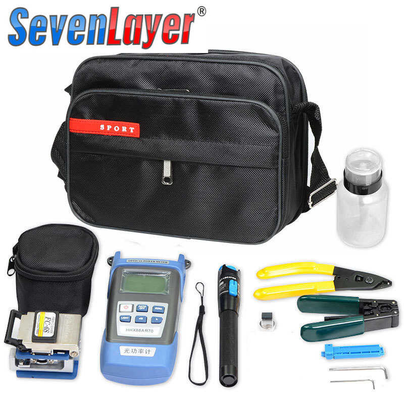 Fiber FTTH Optic Tool Kit Fc-6S Fiber Cleaver Optical Power Meter 5 ...