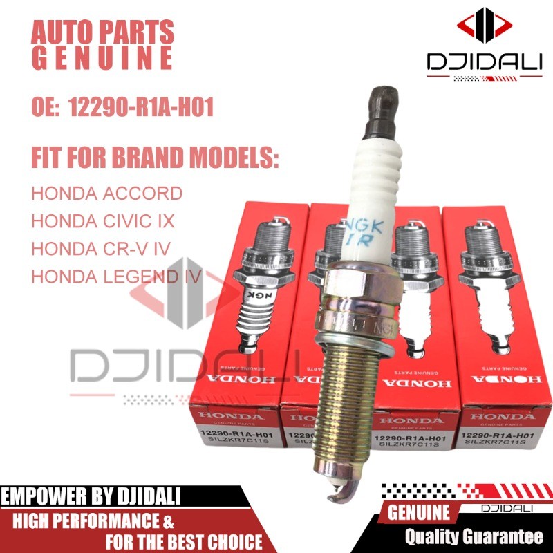 4PCS 12290-R1A-H01 Iridium Spark Plug SILZKR7C11 FOR HONDA ACCORD ...