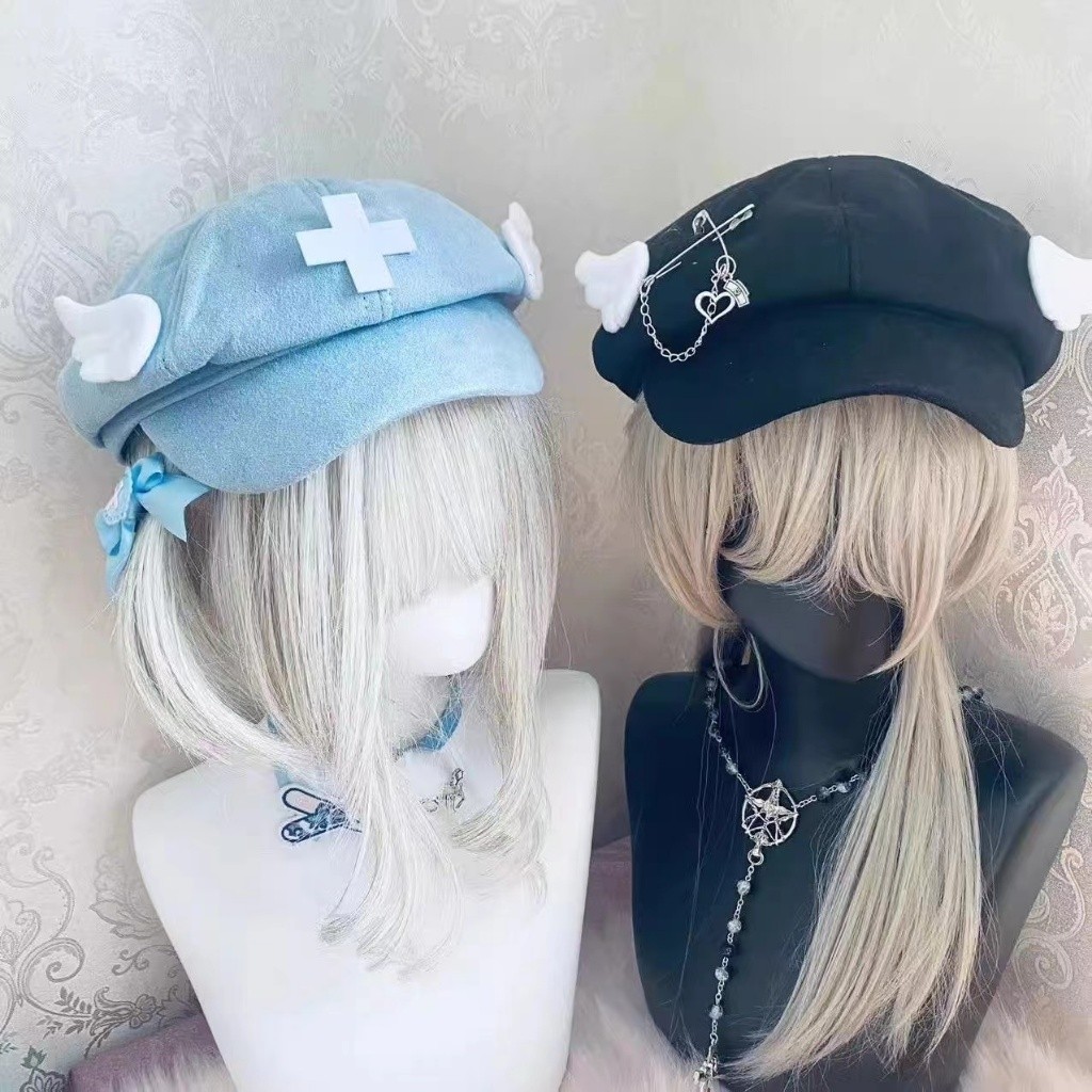 Japanese Hat Subculture Watercolor Octagonal Hat Painter Hat Cute ...
