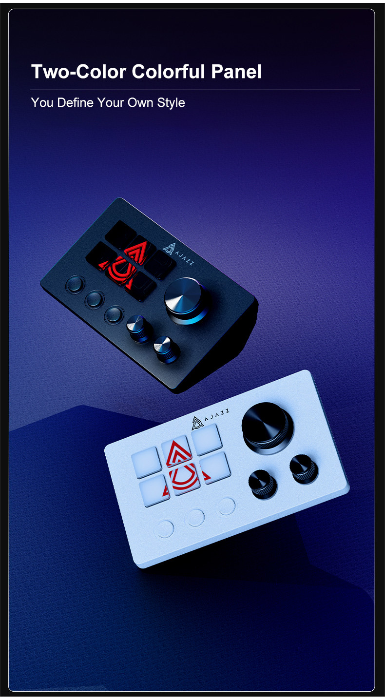 Ajazz AKP03E Programmable Macro Keyboard 12 Keys Mechanical Gaming ...