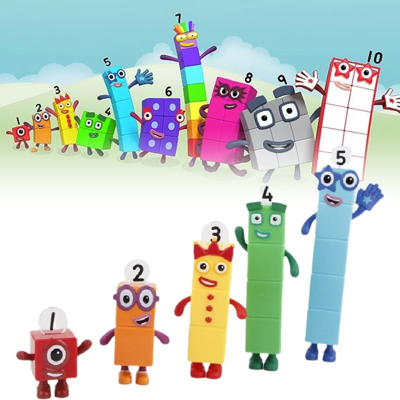 Numberblocks Cube Small Figures Pvc Transformable Characters ...