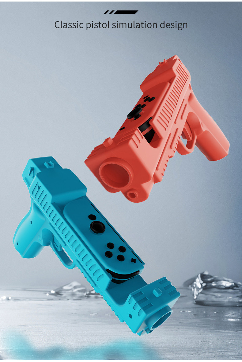 Joycon Handle Game Gun 2PCS Shooting Gunstock Grip Shape Handgrip Game ...