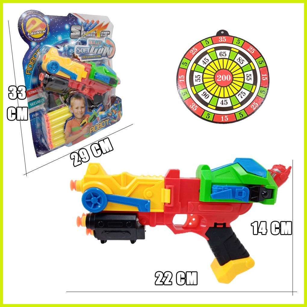 2 in 1 Transformer Soft Bullet Gun Toy Gun Transformers Toys for boys ...