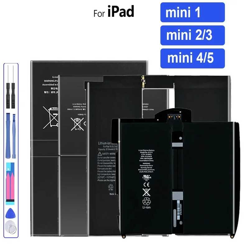 Battery For iPad Mini 5 4 3 2 1 Mini1 Mini2 Mini3 Mini4 Mini5 ...