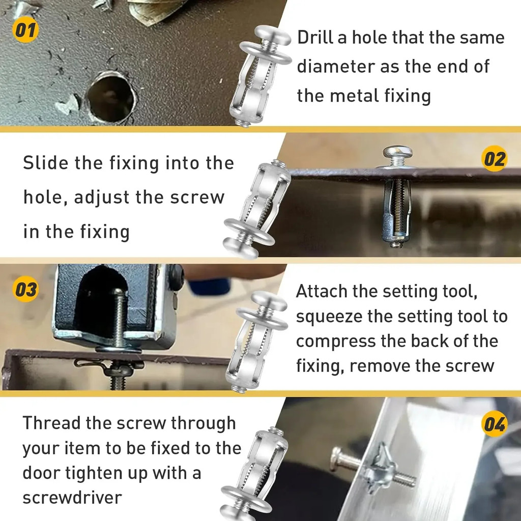 M4 M5 M6 Petal Shape Rivet Nut Screw Bolt Kit - Jack Nuts Screw ...