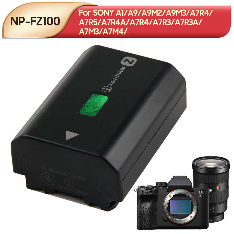 Replacement Np-Fz100 Camera Battery For SONY A1 A9 A9m2 A9m3 A7r4 A7r5 A7r4a A7r3a A7m3 A7m4 ...