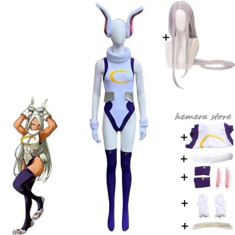 Δω Mha Rabbit Hero Mirko Sexy Anime Costume Bnha Rumi Usagiyama Miruko ...