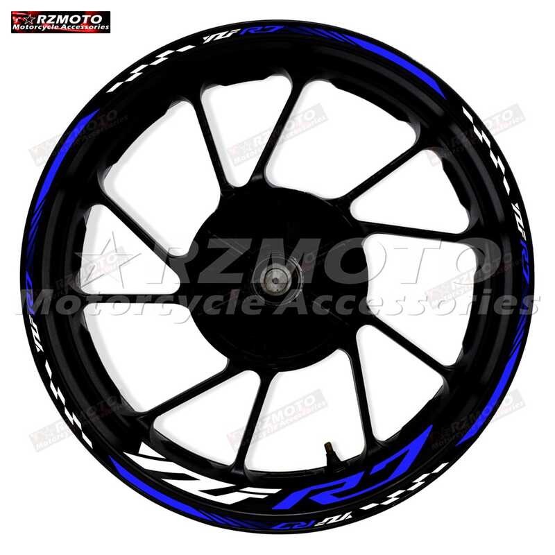 ZXH Para Sa Yamaha Motorcycle Yzf-R7 · Wheel Decal Decoration 17 Inch ...