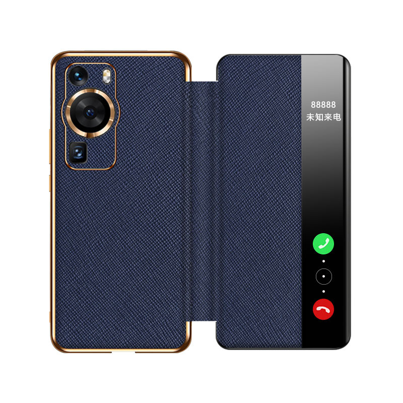 YYN Case For Huawei P60 Pro Casing Luxury Window magnetic cross pattern ...